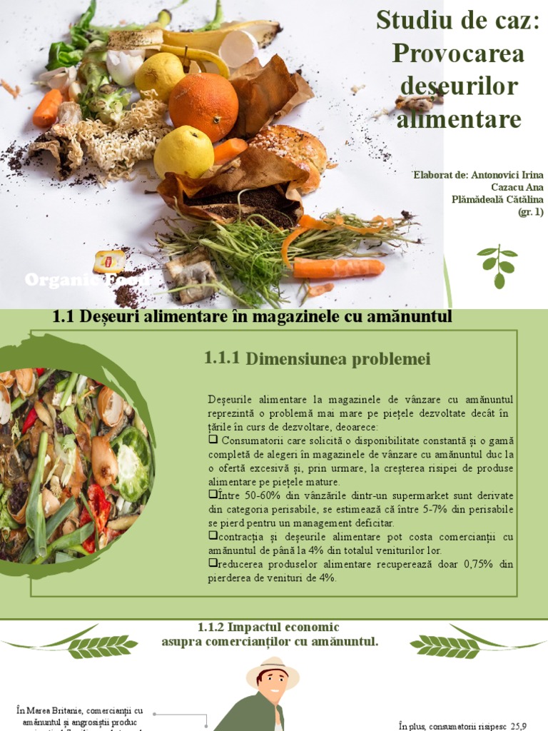 Studiu-De-Caz Deseuri Alimentare | PDF