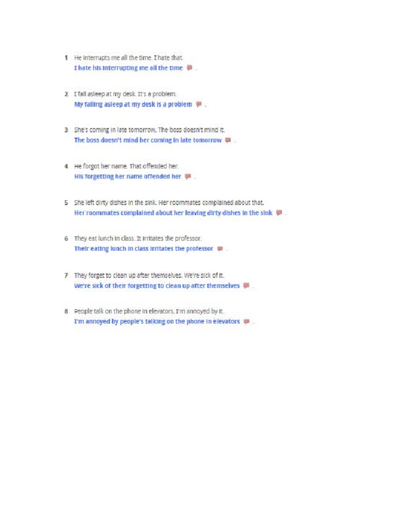 Lesson 1 Exercise 2, Summit 1 Unit 5 | PDF