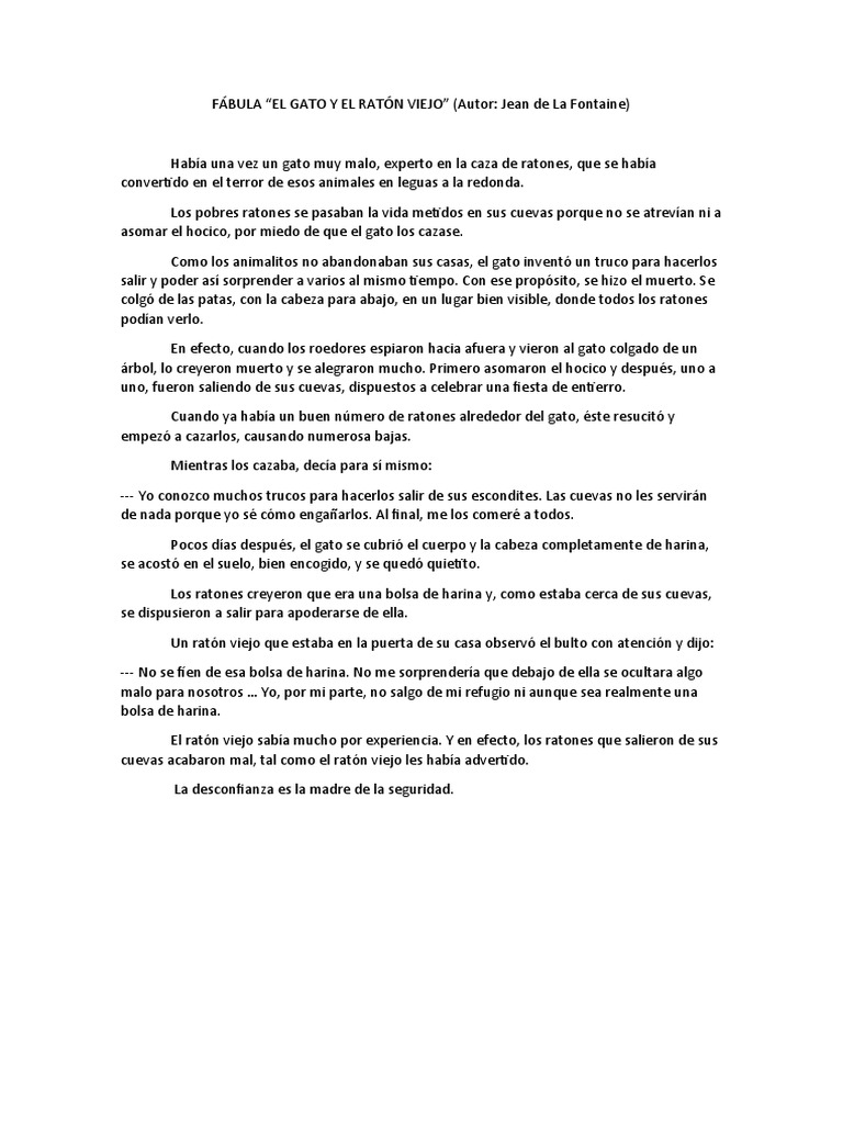 E - El Gato y El Raton Viejo | PDF