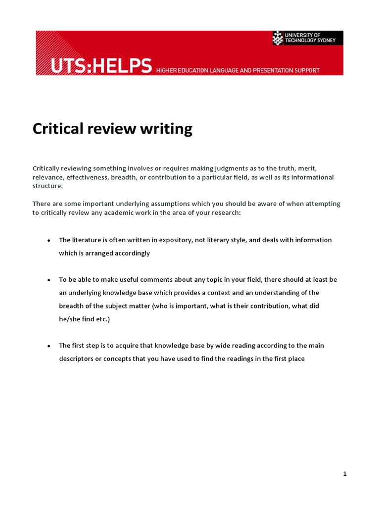 Critical Review Writing - 2 | Download Free PDF | Information | Cognition