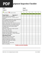 Daily Plant Inspection Checklist | PDF | Machines | Vehicles