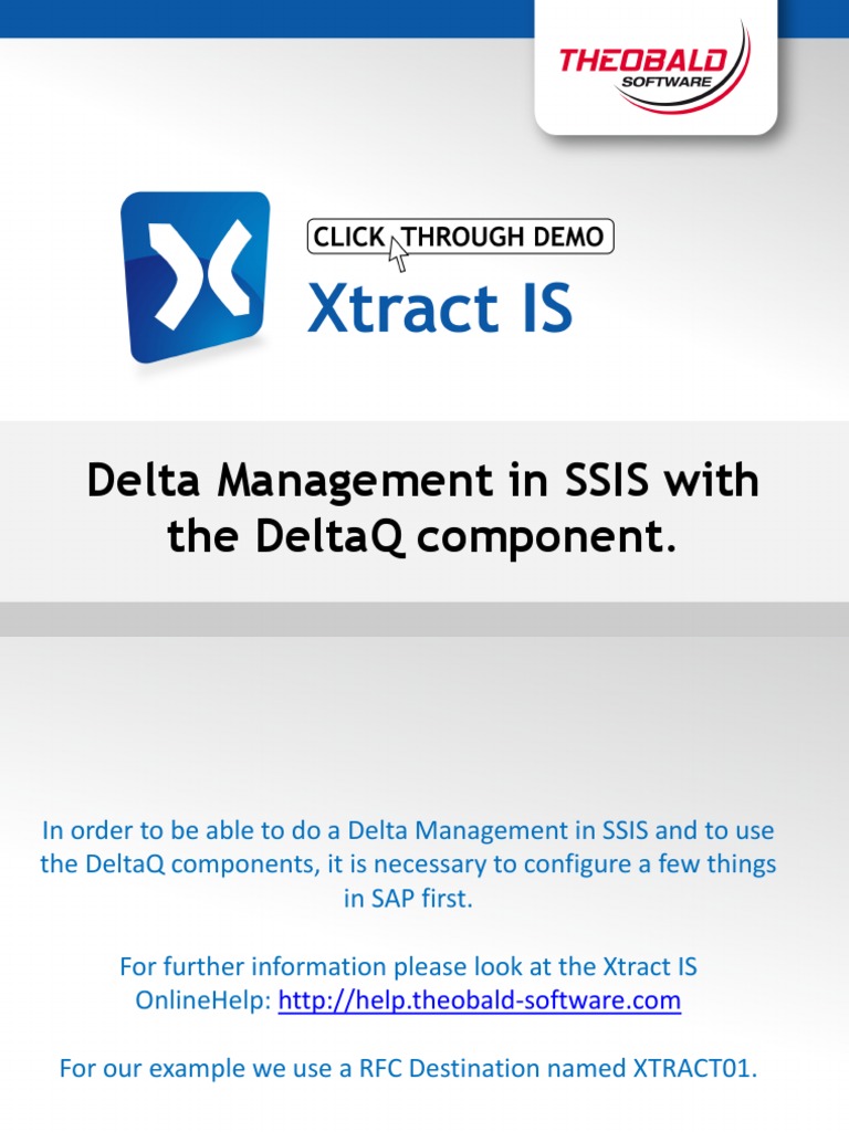 Click Through Xtract IS DeltaQ - Theobald Software GMBH | PDF | System ...