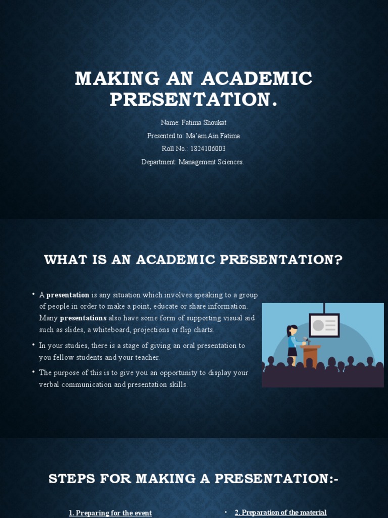 Academic Presentation Essentials | PDF | Semiotics | Human Communication