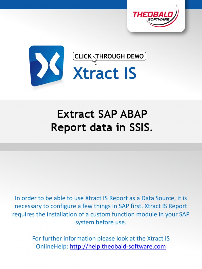 Configuring Xtract IS for SAP Data Extraction | PDF | Sap Se ...
