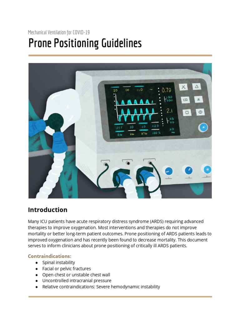 Prone Positionin Guidelines | PDF | Electrocardiography | Medical ...