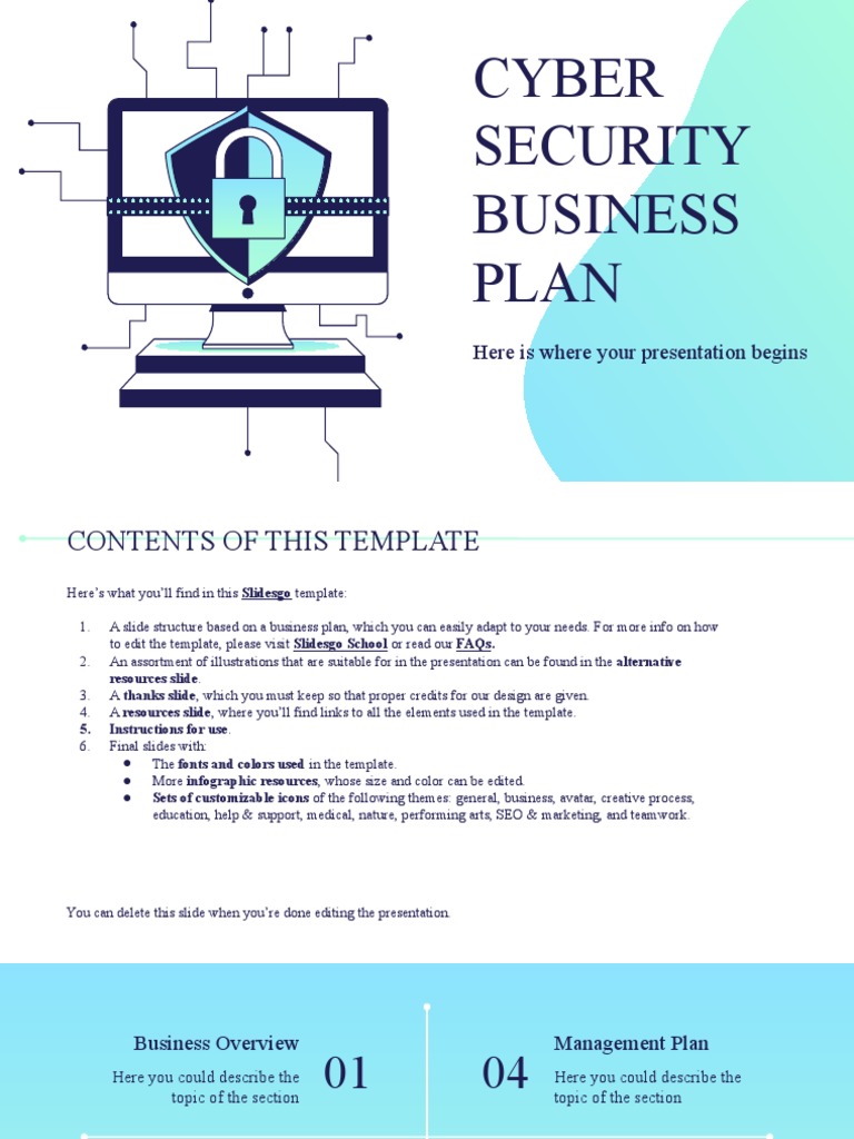 Cyber Security Business Plan by Slidesgo | PDF | Planets | Solar System