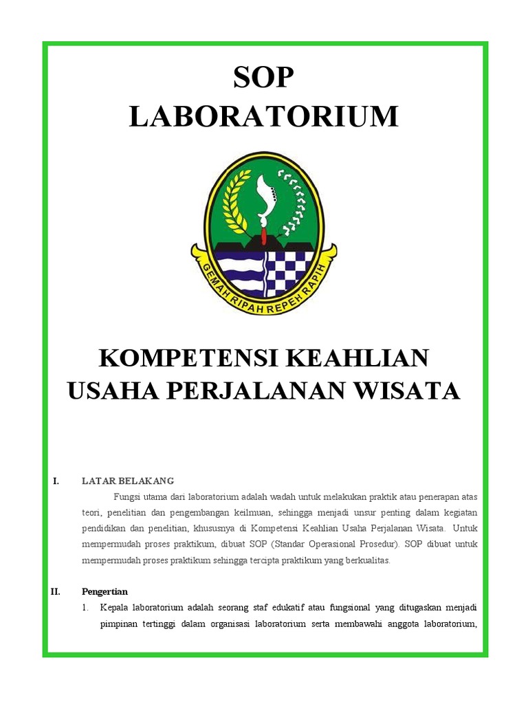 SOP Lab UPW | PDF