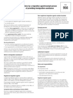 Form 956: Migration Agent Appointment | PDF | Criminal Record | Travel Visa