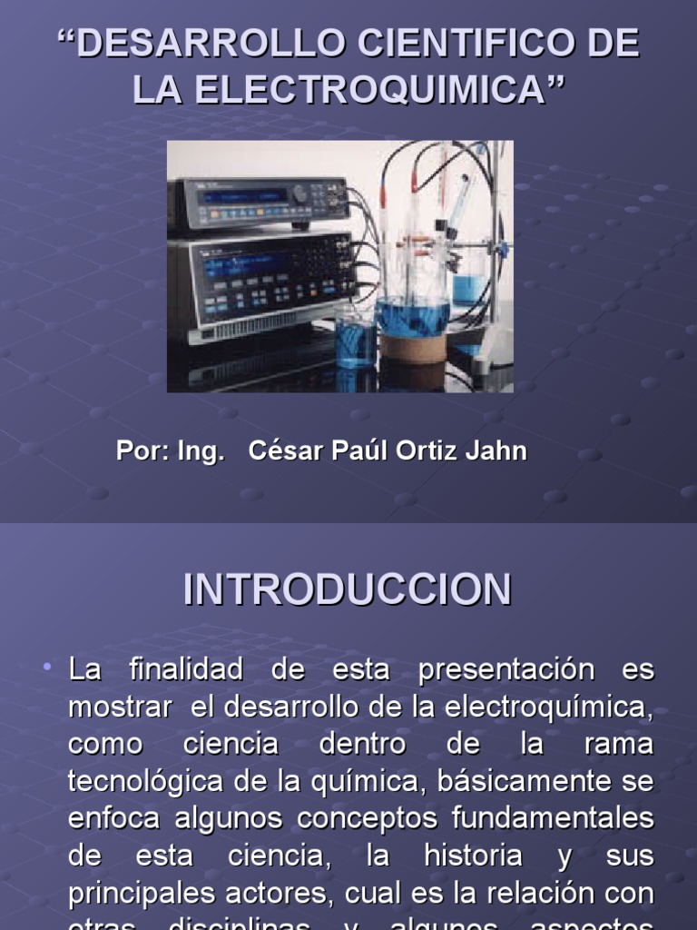 Exposicion Electroquimica | PDF | Electroquímica | Electrostática