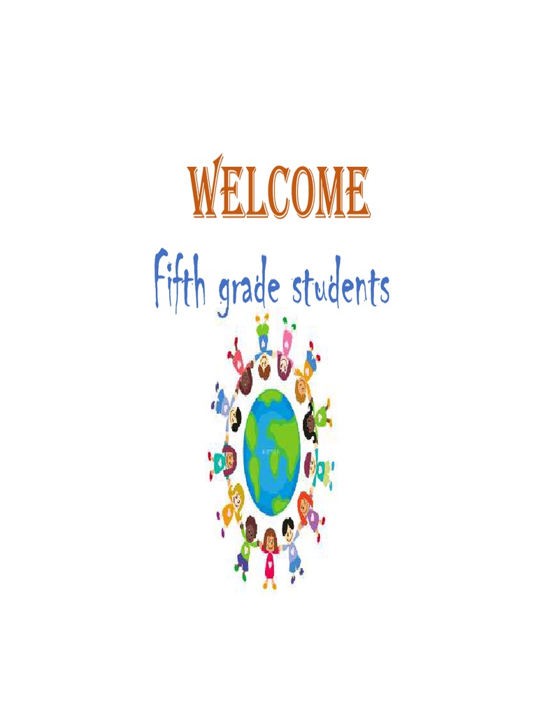 Welcome: Fifth Grade Students | PDF