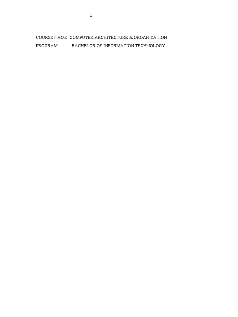 Computer Architecture Pdf Random Access Memory Scheduling Computing