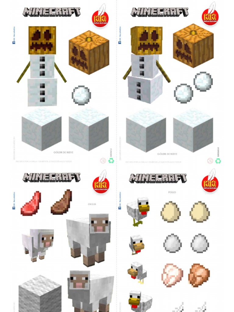 Kiki Minecraft Recortables | PDF