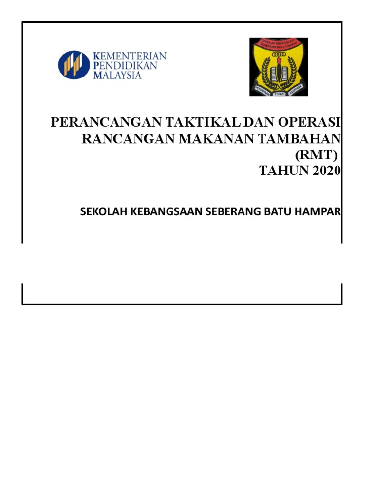 Pelan Operasi RMT 2020 | PDF