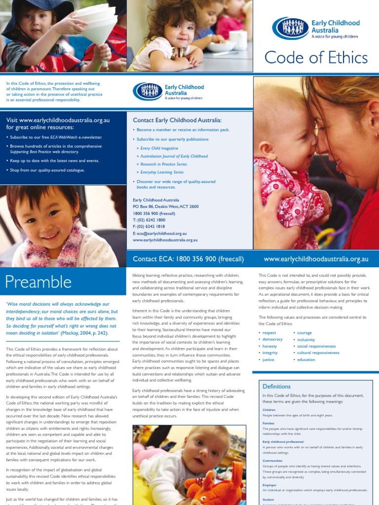 CU15 ECA Code of Ethics | PDF | Family | Community