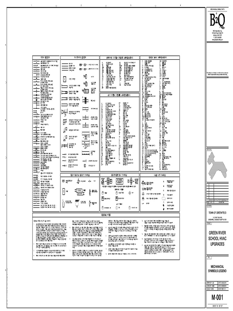 Mechanical Symbols Legend: 14 Court Square Greenfield, Massachusetts ...