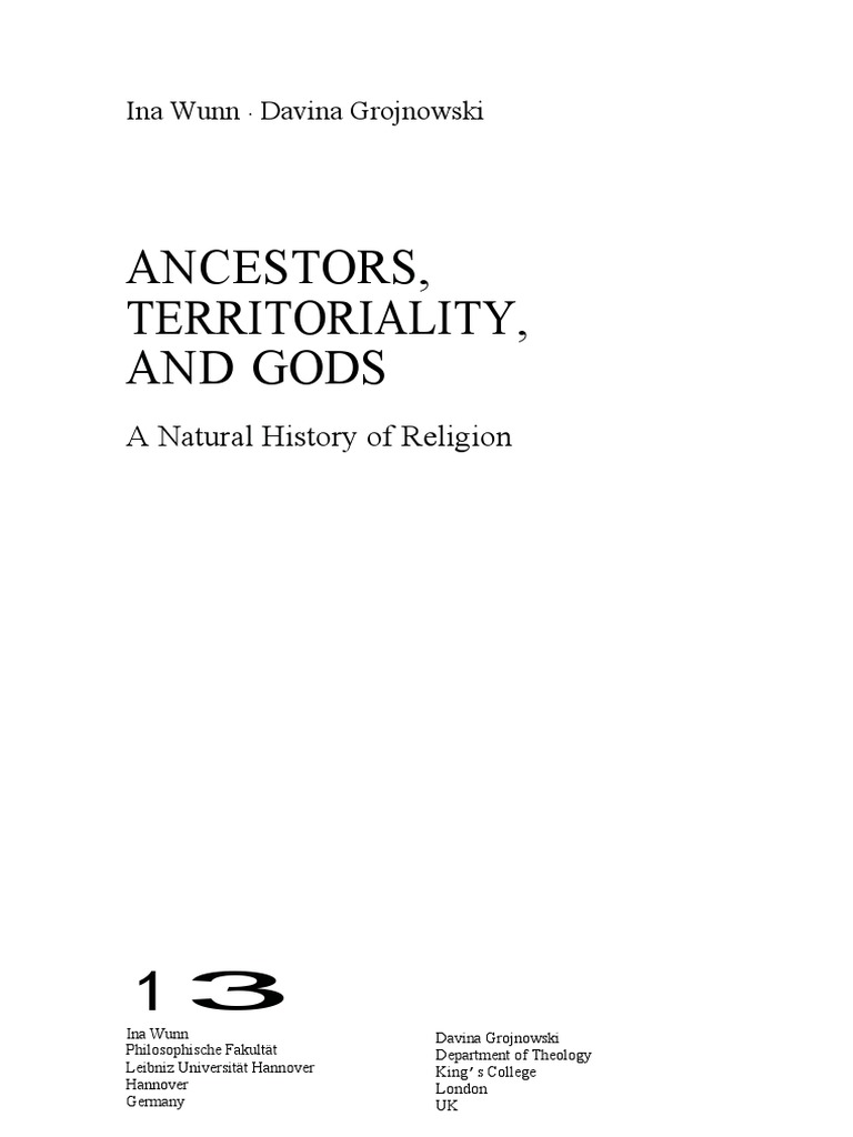Wunn-Grojnowski - Ancestors, Territoriality, and Gods-Capitulo 1 | PDF ...