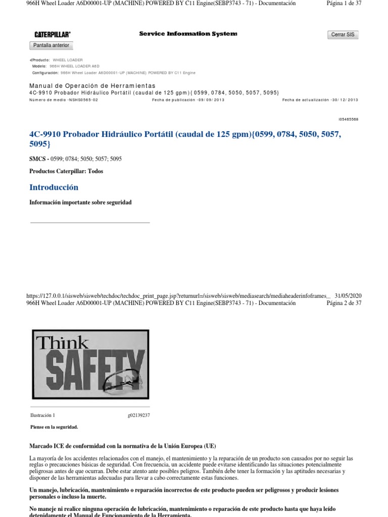 4C-9910 Probador Hidráulico Portátil | PDF | Bomba | Descarga (hidrología)