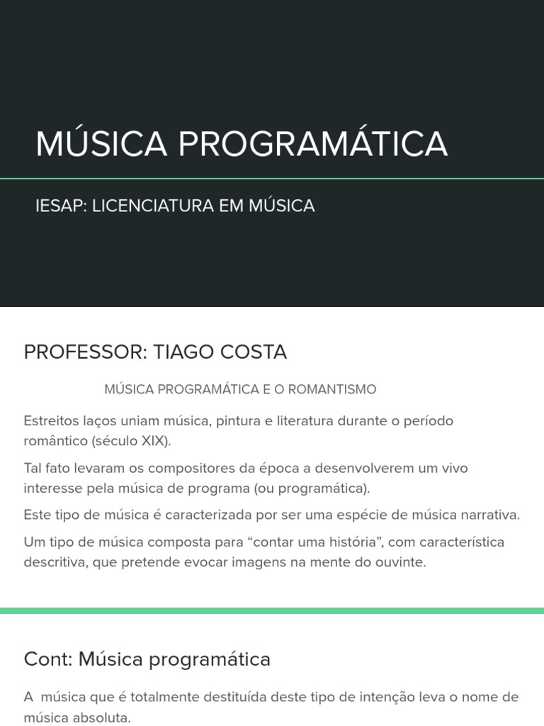 Musica Programática | PDF | Sinfonia | Orquestras