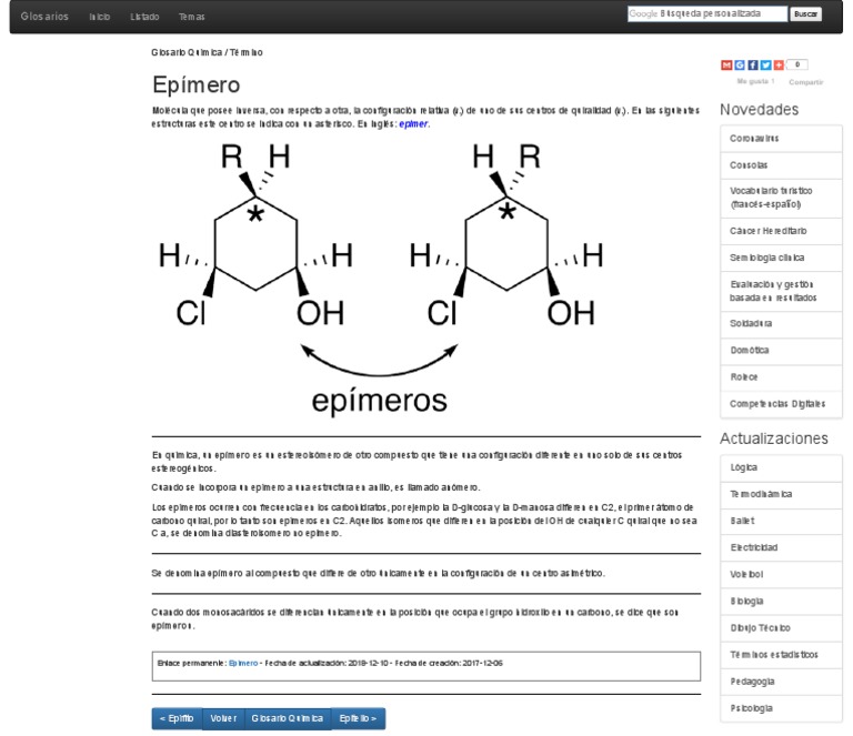 Epímero (Química) | PDF | Isómero | Química Orgánica