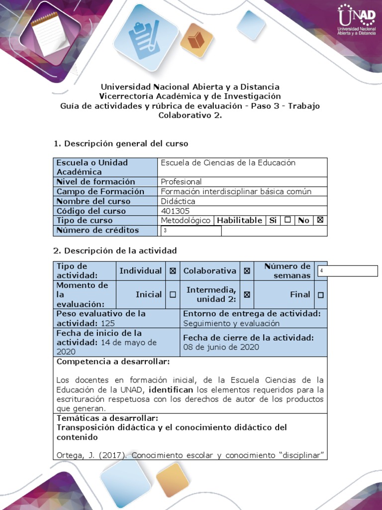 Guia de Actividades Didactica | PDF | Estilo apa | Maestros