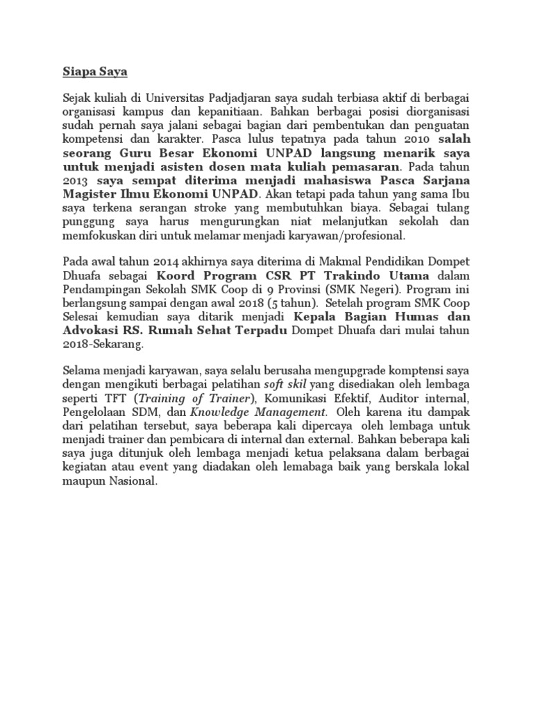 Siapa Saya | PDF