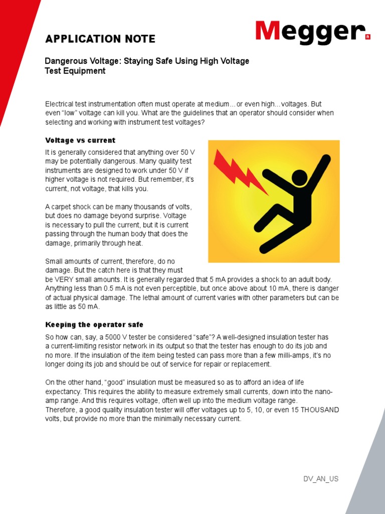 Danger High Voltage Testing