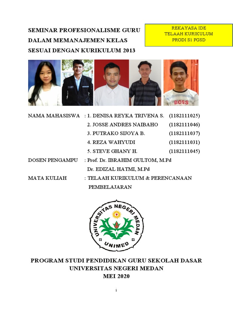 Rekayasa Ide Kelompok 3 Telaah Kurikulum Dan Perencanaan Pembelajaran | PDF