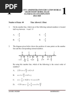 Grade 7 Fraction Test | PDF | Fraction (Mathematics) | Mathematical Objects