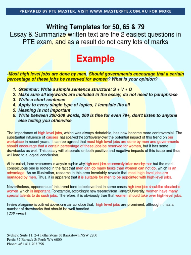 Example: Writing Templates For 50, 65 & 79 | PDF | Capital Intensity ...