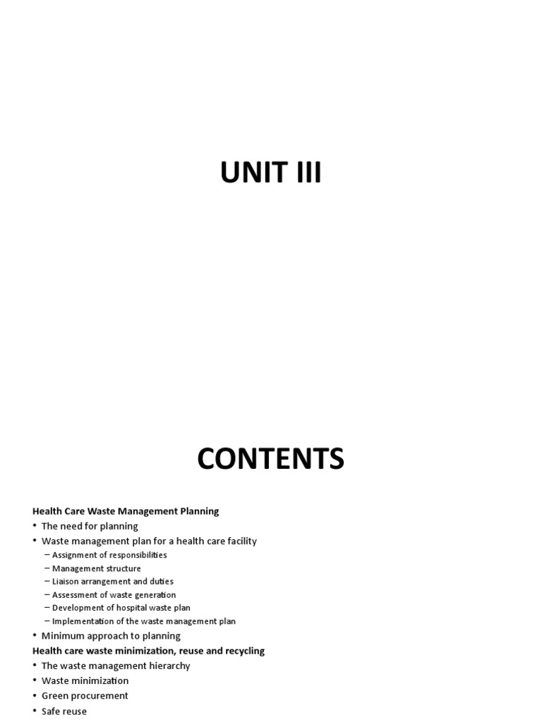 Healthcare Waste Management Planning | PDF | Waste Management | Recycling