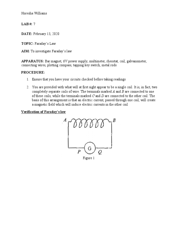 Physics Lab 7 | PDF | Inductor | Magnetic Field