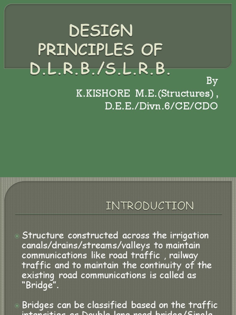 Design Principles of of Bridges PDF | Download Free PDF | Friction | Bridge