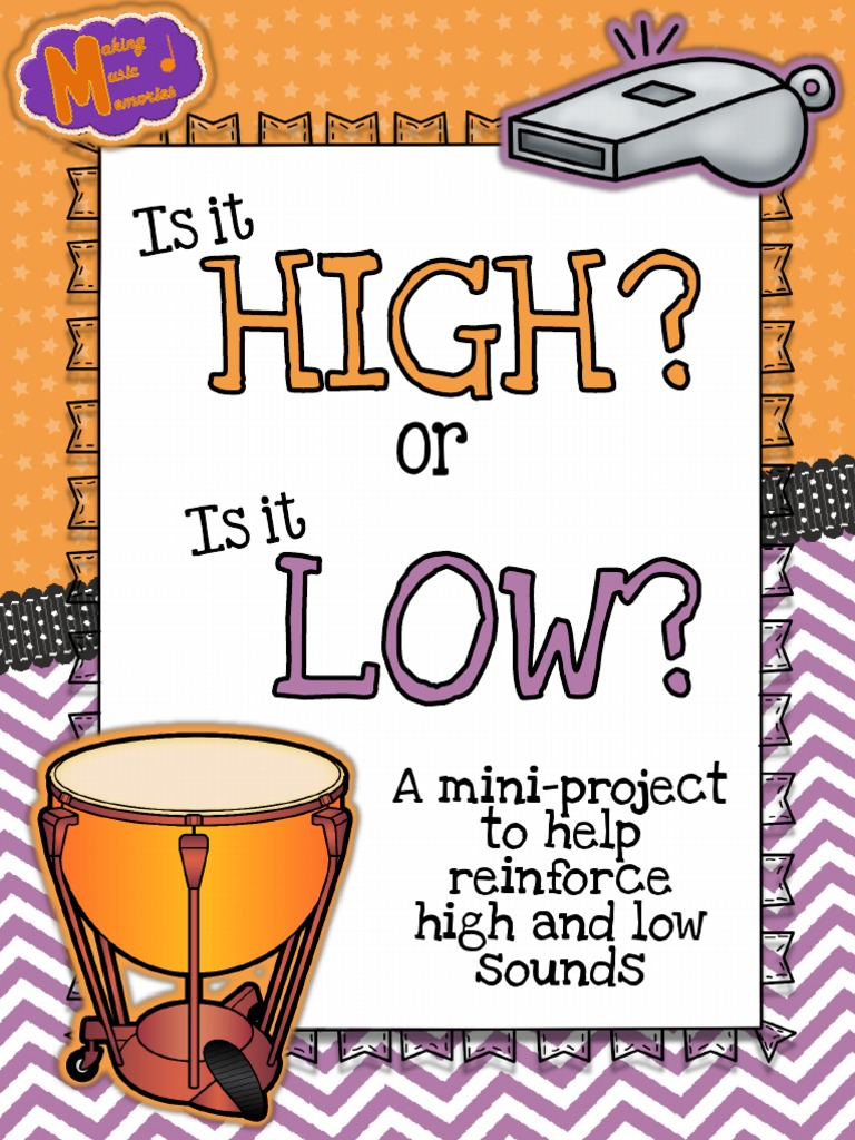 High and Low Sound Identification Activity | PDF