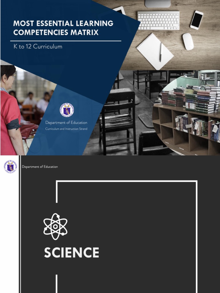 SCIENCE - Most-Essential-Learning-Competencies-Matrix | PDF | Force | Earth
