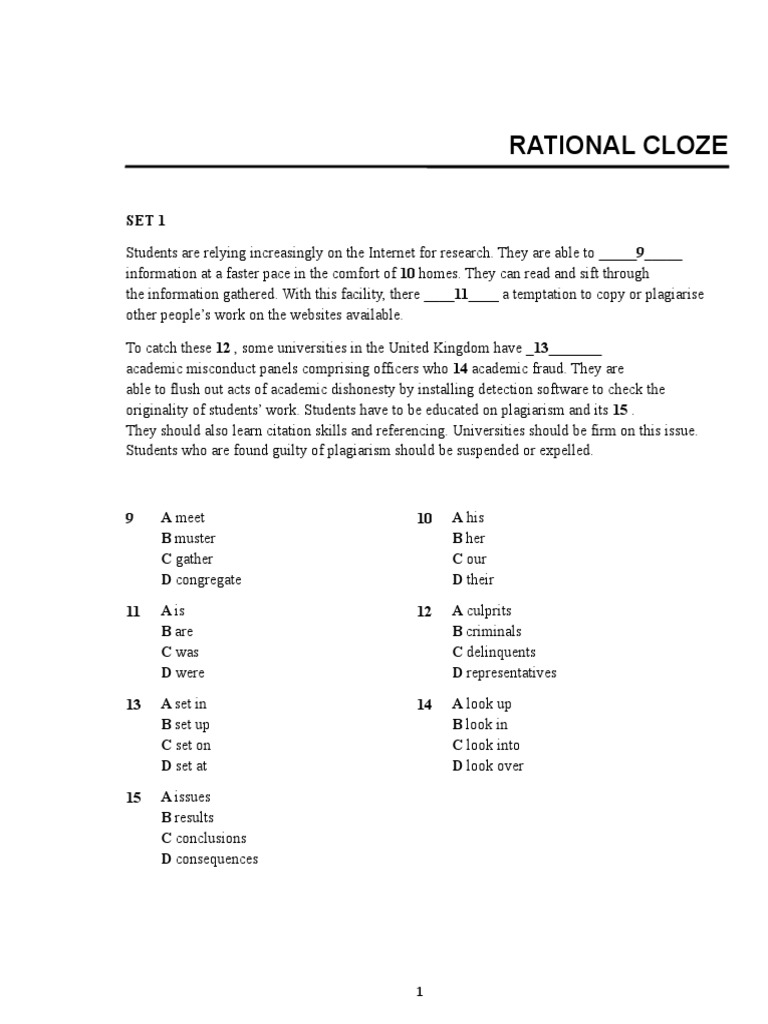 p2 Rational Cloze Form 5 | PDF | Insulin | Diabetes
