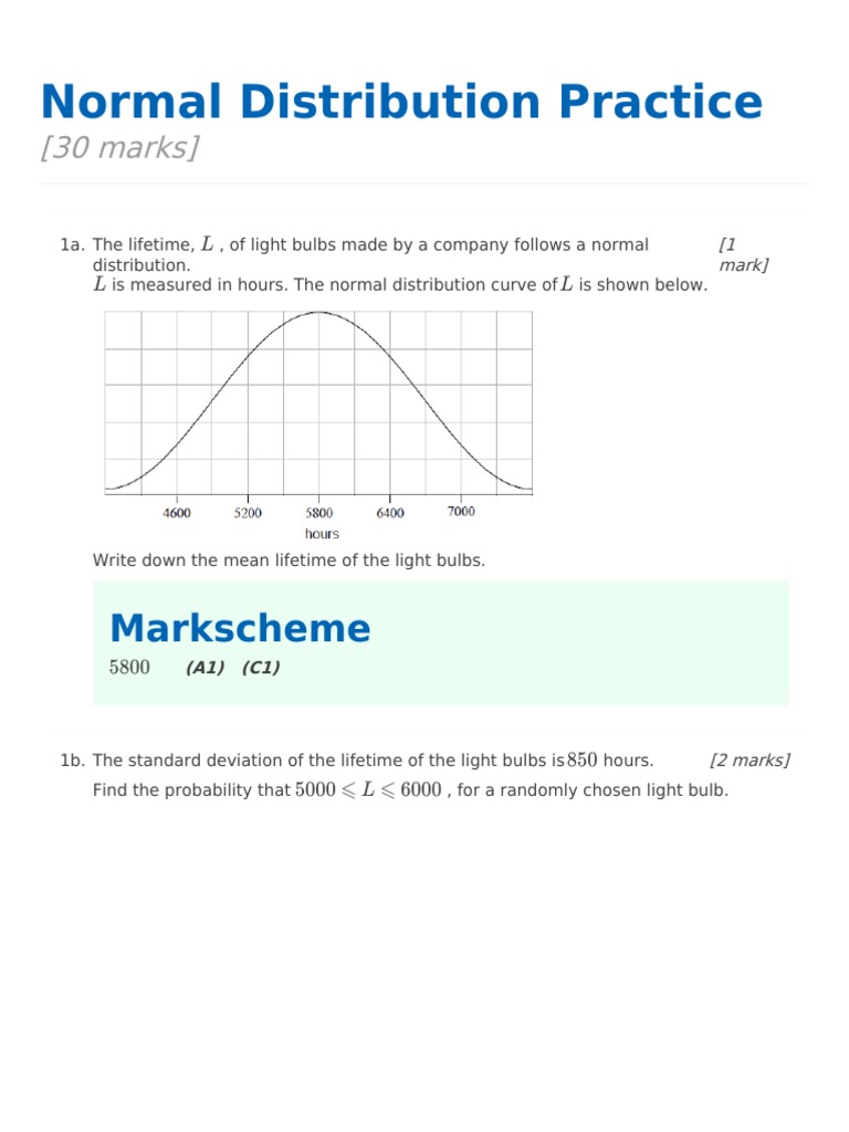 Normal Distribution Practice 2019 Key Pdf Standard Deviation Mean