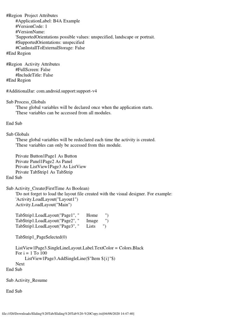 Sliding Tab | PDF | Software Engineering | Computer Programming