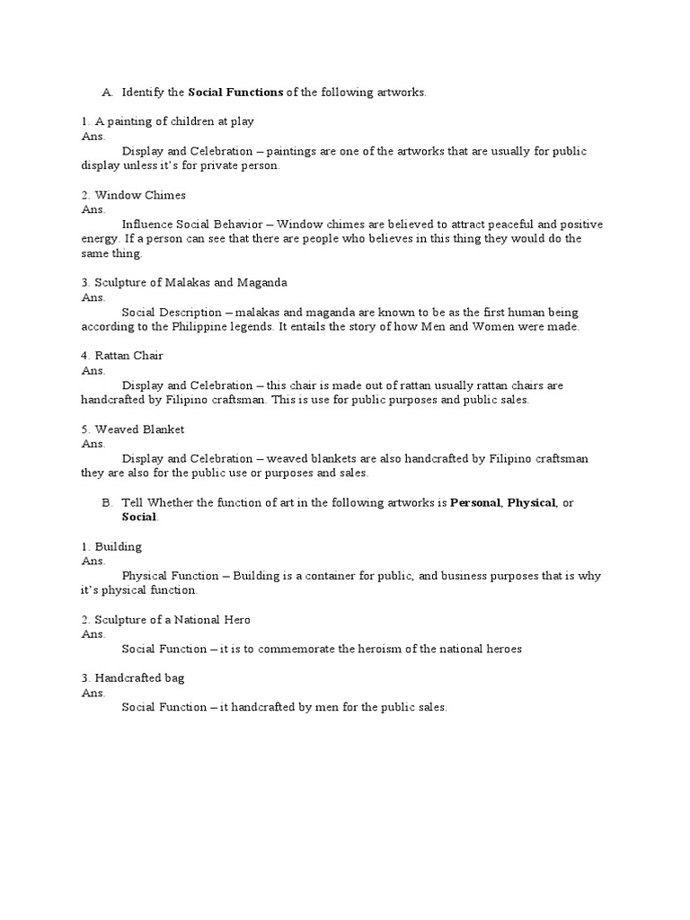 Exploring the Social Functions of Artworks | PDF