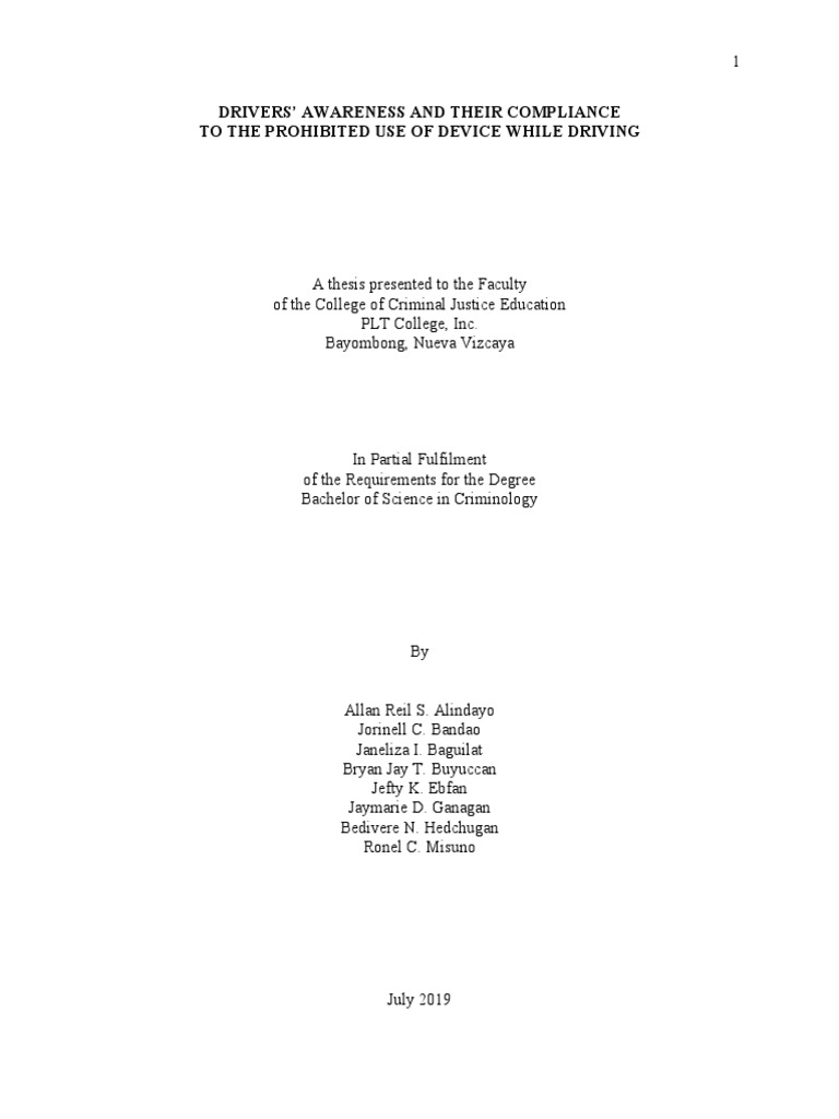 Prohibited Device Use While Driving | PDF | Mobile Phones | Driving