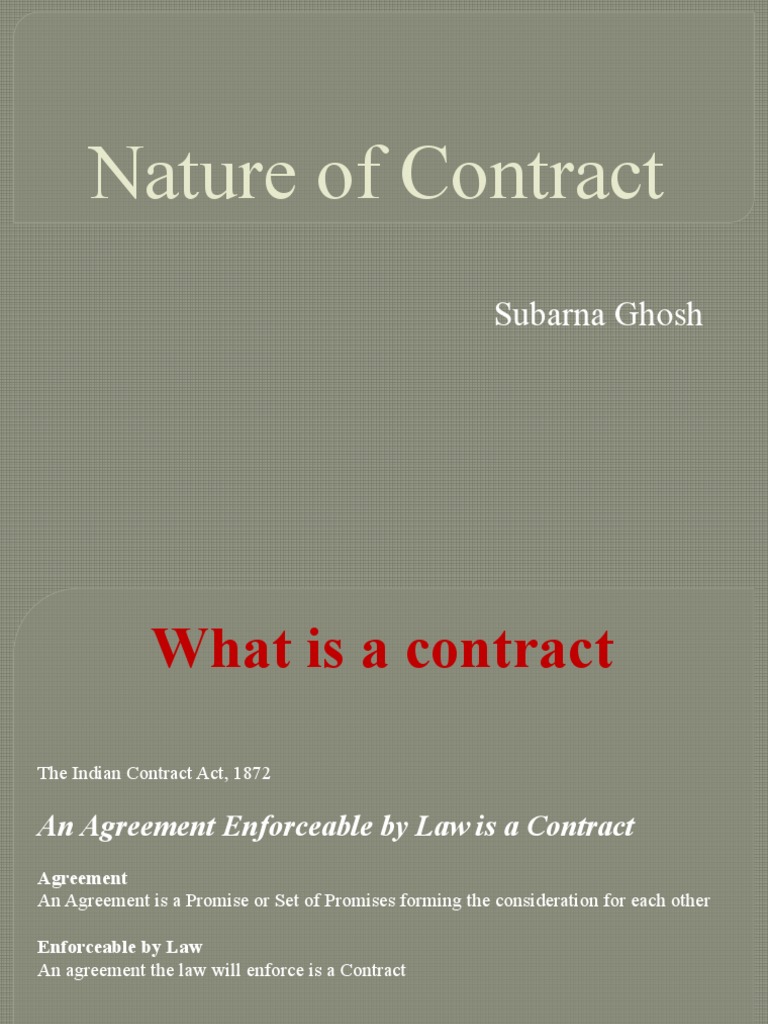 Chap1 Nature of Contract-Introduction | PDF | Virtue | Contract Law