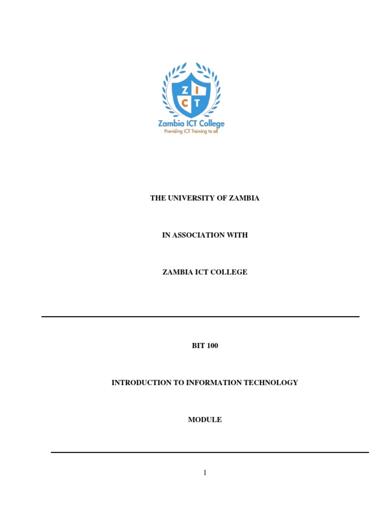 ICT 100 - Introduction To IT PDF | PDF | Central Processing Unit ... ICT 100 - Introduction To IT PDF | PDF | Central Processing Unit ...