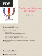 Psych - H&P Template | PDF | Cognition | Abnormal Psychology