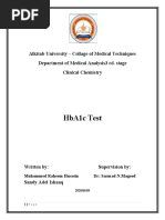 K151321 Bio-Rad D100 Variant | PDF | Glycated Hemoglobin | Hematology