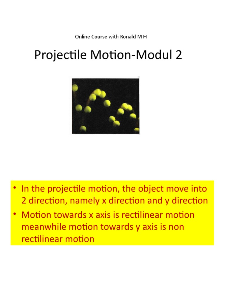 Projectile Motion Final Modul 2 | PDF | Projectiles | Acceleration