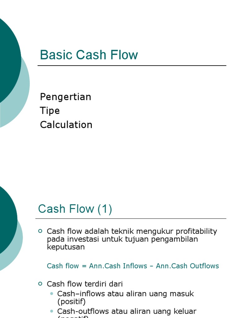 Basic Cash Flow: Pengertian Tipe Calculation | PDF | Tax Deduction ...