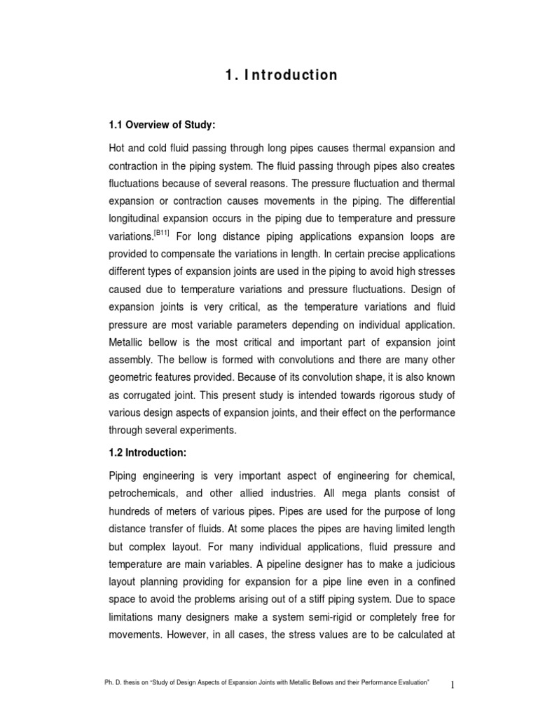 PHD Thesis 10 Chapter1 | PDF | Thermal Expansion | Rotation Around A Fixed Axis