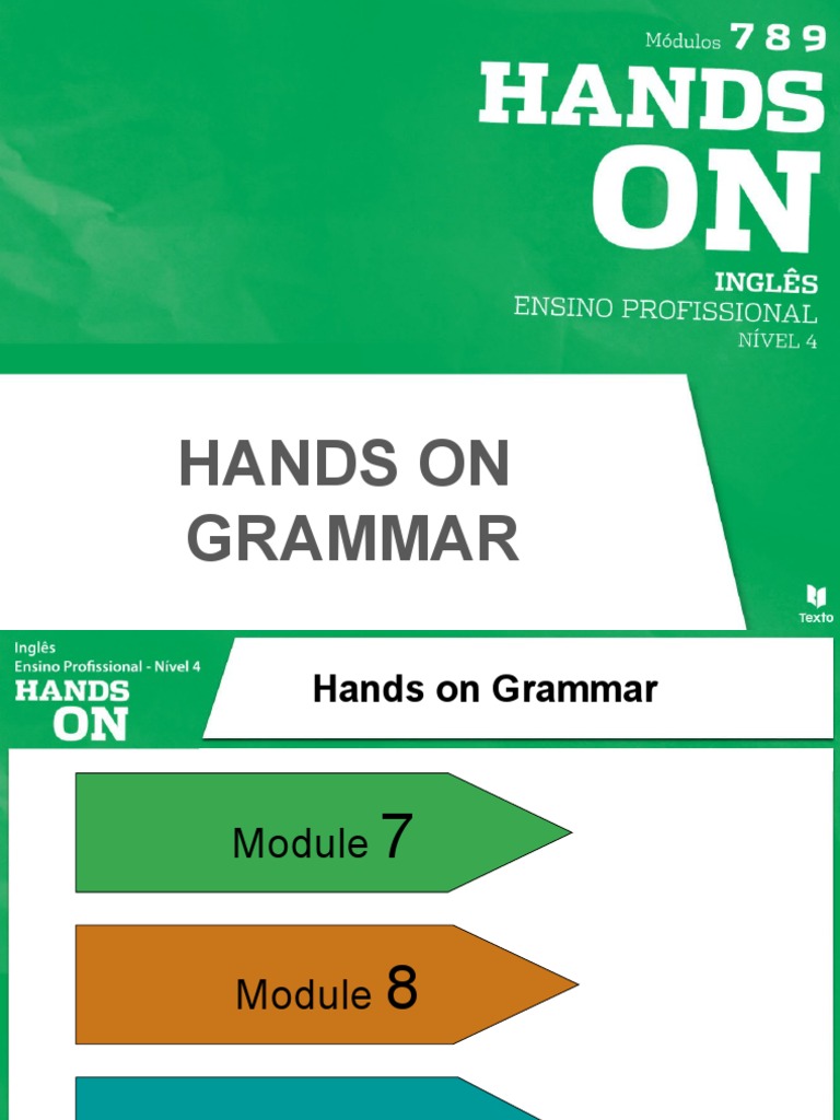 Hands On Grammar | PDF | Verb | Subject (Grammar)