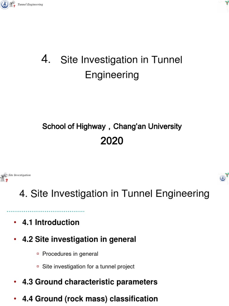 04-1 Site Investigation | PDF | Rock (Geology) | Igneous Rock
