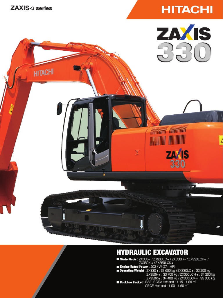 Hitachi ZX 330 | PDF | Fuel Injection | Diesel Engine