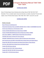 Nissan TD27 Diesel Engine Guide | PDF | Self-Improvement